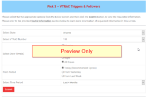 VTRAC Triggers & Followers Search - PICK 3 - Lets Make Billion